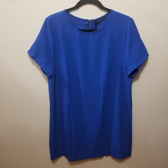 Felicity & Coco | Dresses | Felicity Coco Royal Blue Midi Short Sleeve ...